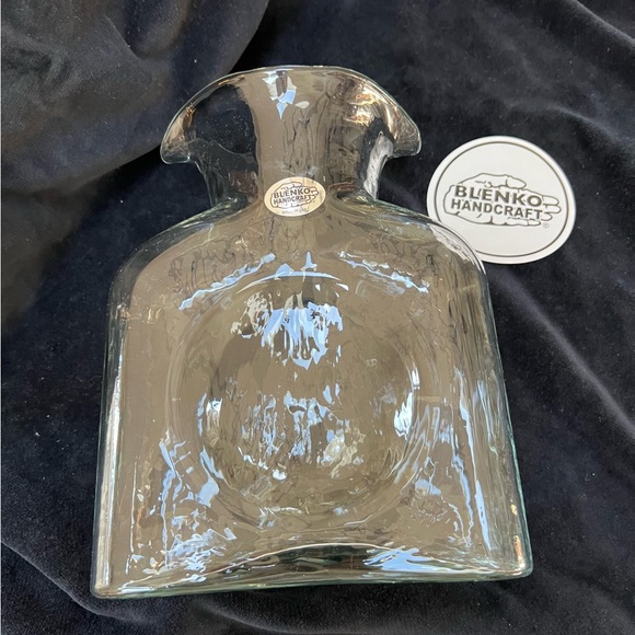 BLENKO | Dining | New Blenko Handcrafted In Appalachia 374 Crystal Water Bottlevasedecor | Poshmark
